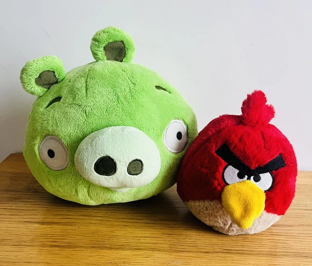 ANGRY BIRDS RARE 1st Gen 2010 Commonwealth Red Terence & Green Pig ...