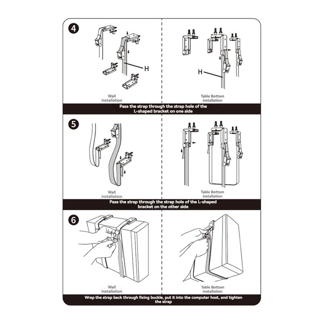 ADJUSTABLE PC CASE Holder - Under Desk & Wall Mounted CPU Stand ...