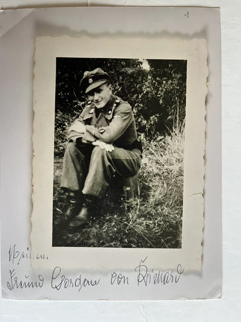 SIGNED PHOTO WW2 Waffen SS Panzer Division Veteran Richard Fuchs EUR 11 ...