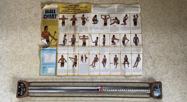 ORIGINAL VINTAGE 1970S Bullworker With Original Wall Chart Poster £20. ...