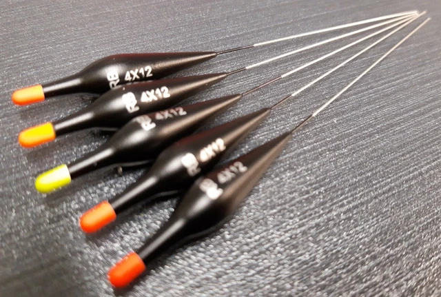 RB STUBBY SHOULDERED Canal Track Pole Floats 0.1g £12.50 - PicClick UK