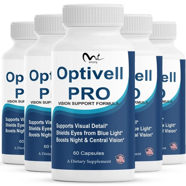 (5 PACK) OPTIVELL Pro Vision Capsules, Optivell Advanced Formula ...