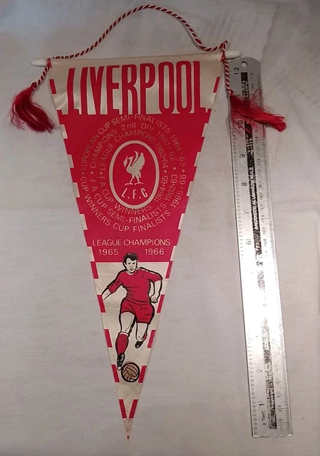 RARE,LIVERPOOL FOOTBALL CLUB,1960S Club Pennant.Nylon Coating on ...