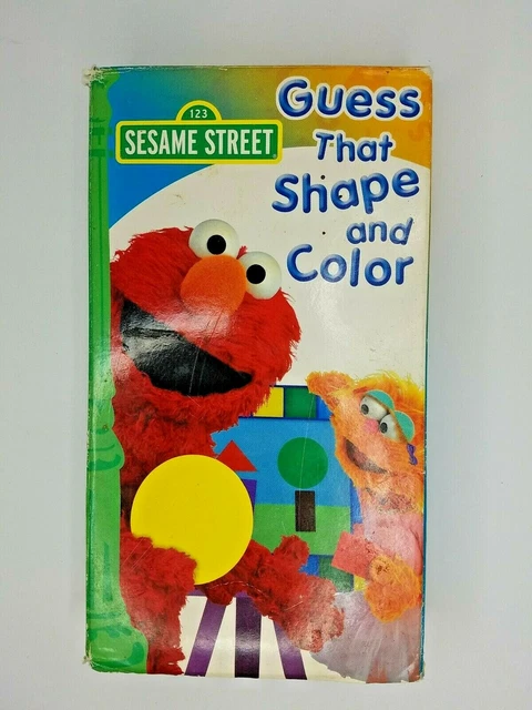 SESAME STREET GUESS That Shape And Color (VHS, 2006) Extremely Rare VHS ...
