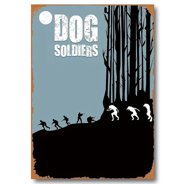DOG SOLDIERS WEREWOLF Cult Movie Artwork Printed on Sheet Metal Sign £4 ...