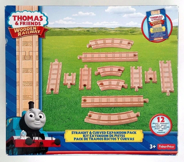 THOMAS AND FRIENDS Track and Curves Set 12 Pieces Wooden Railway £33.82 ...