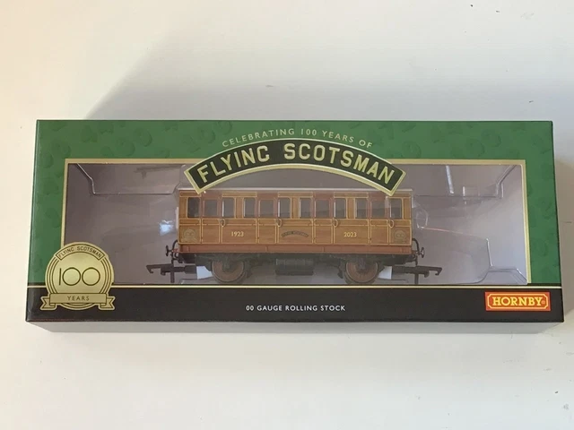 HORNBY OO GAUGE R40369 Flying Scotsman 100th Anniversary 4-Wheel Coach ...