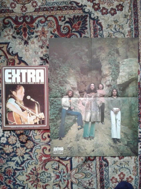 EXTRA N°8 POSTER original TRIANGLE ELP JOHNNY RIVERS THE BAND JOAN BAEZ ...