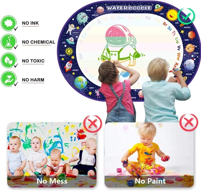 SPACE WATER DRAWING Mat with Painting Tools, Paint with Water Doodle ...