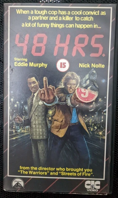 48 HOURS VHS Video PAL CIC Stripy Vintage 1983 Release Eddie Murphy EUR ...