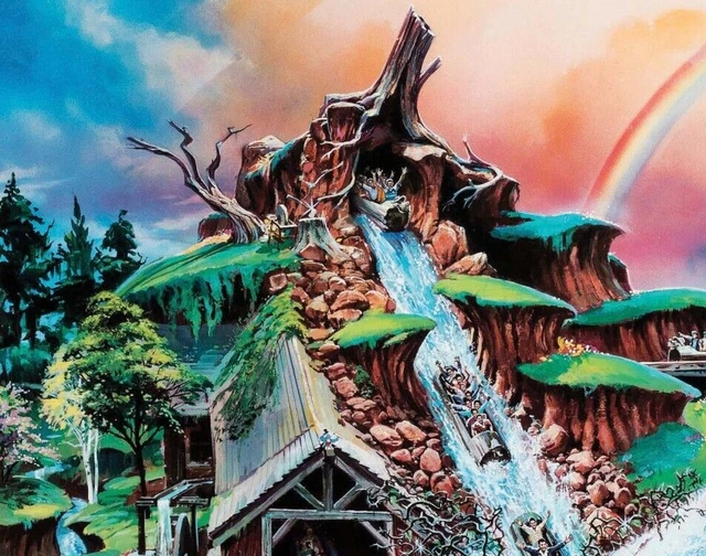 SPLASH MOUNTAIN CONCEPT Art Exterior Disneyland Walt Disney World ...