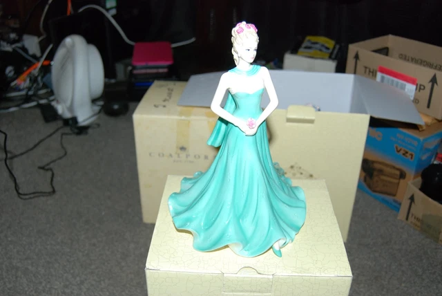 COALPORT HAPPY ANNIVERSARY Figurine Classic Elegance Jack Glynn 9.5 ...