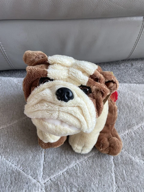 KEEL TOYS LAYING 35cm Boxer Dog Soft Plush Toy Puppy £11.00 - PicClick UK