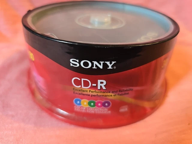 SONY CD-R 30CDQ80RSX 30-Pack Color Collection 700 MB 80 Min 1x-48x High ...