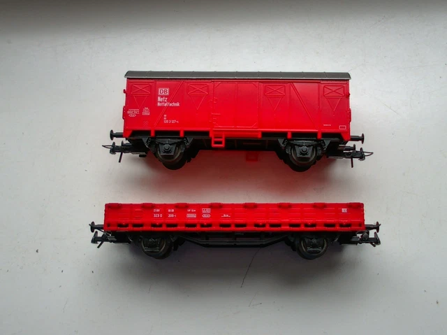 ROCO 2 GÜTERWAGEN der DB Netz Notfalltechnik in H0 EUR 4,00 - PicClick DE