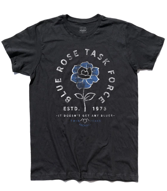 T-SHIRT BLUE ROSE Task Force - Laura Palmer Agent Cooper - Twin Hemd ...