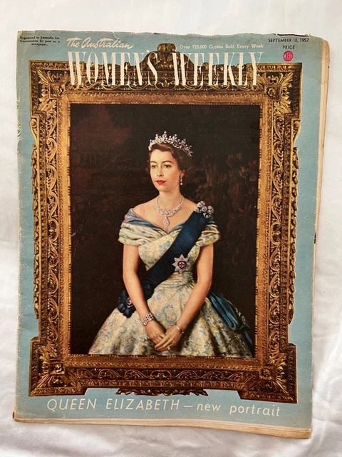 VINTAGE QUEEN ELIZABETH II Coronation The Australian Women's Weekly ...