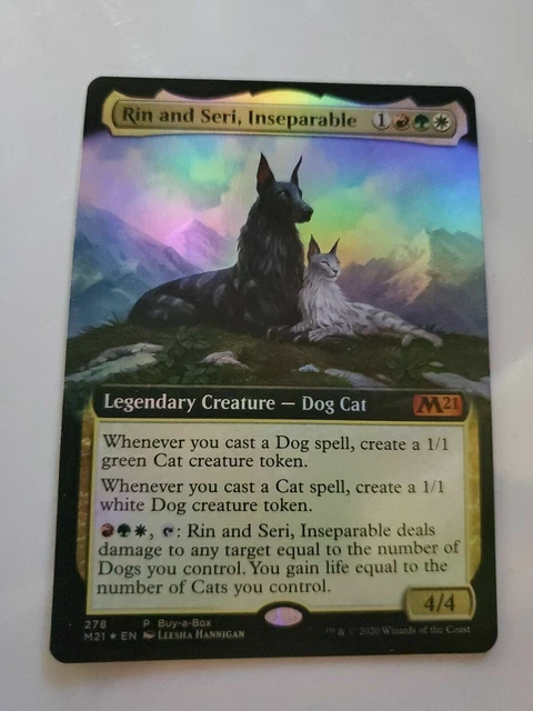 MTG RIN AND Seri, Inseparable, Buy-A-Box Promo FOIL, Core Set 2021 M21 ...