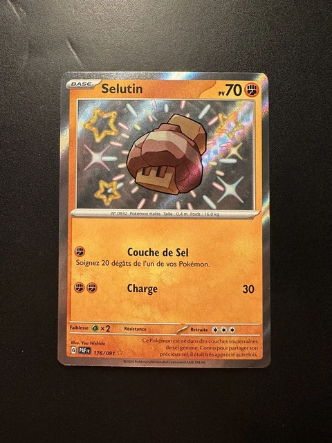 CARTE POKÉMON SELUTIN shiny 176/091 - PAF Destinées de Paldéa EV4.5 FR ...