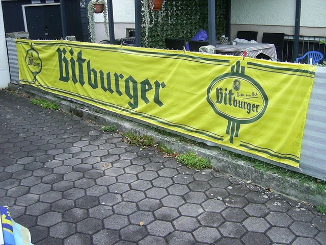BITBURGER BRAUEREI BANNER Pils Fahne Bier Flagge Bitburg König ...