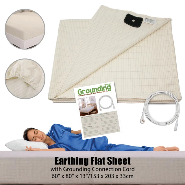 BED EARTHING SHEET Grounding Sheet Mat Conductive Copper Cord 153*203 ...