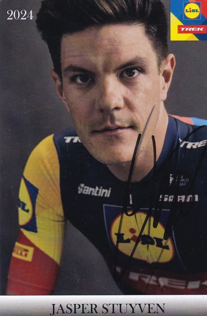 CARTOLINA AUTOGRAFATA, TEAM Lidl-Trek 2024, TdF 2024, firmata Jasper Stuyven EUR 3,00 - PicClick IT