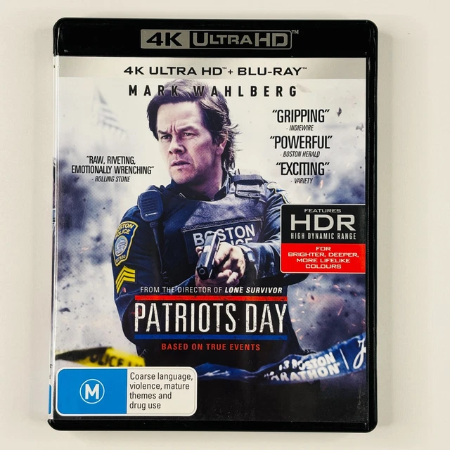 PATRIOTS DAY 4K UHD & Blu Ray Region B Tracked Postage $34.99 - PicClick AU