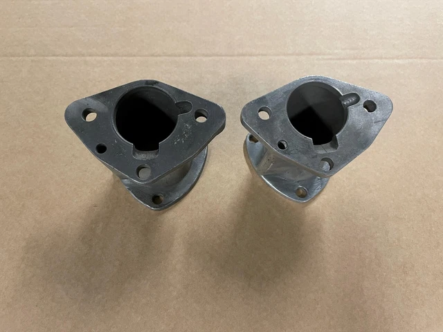 ORIGINAL PAIR OF E Type S2 Inlet Manifold Extensions For Stromberg ...