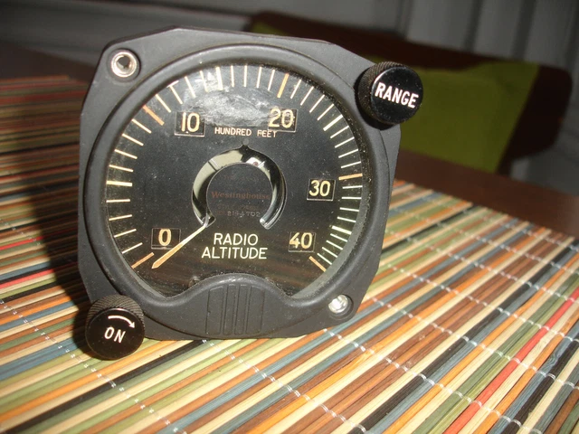 RADIO ALTITUDE INDICATOR Gauge ID-14/APN-1 Vintage WWII USAF ...