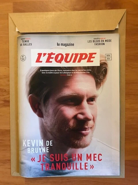 L'ÉQUIPE MAGAZINE KEVIN De Bruyne Juin 2024 EUR 4,99 - PicClick FR