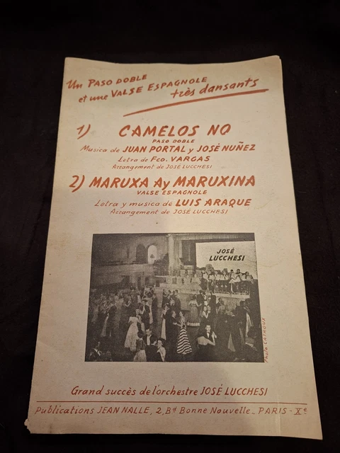 PARTITURA CAMELOS NO Portal Nunez Maruxa E Maruxina Araque EUR 17,35 ...