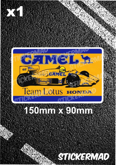 X1 CAMEL TEAM Lotus 99T Honda Classic Stickers Senna Vintage F1 Tobacco ...