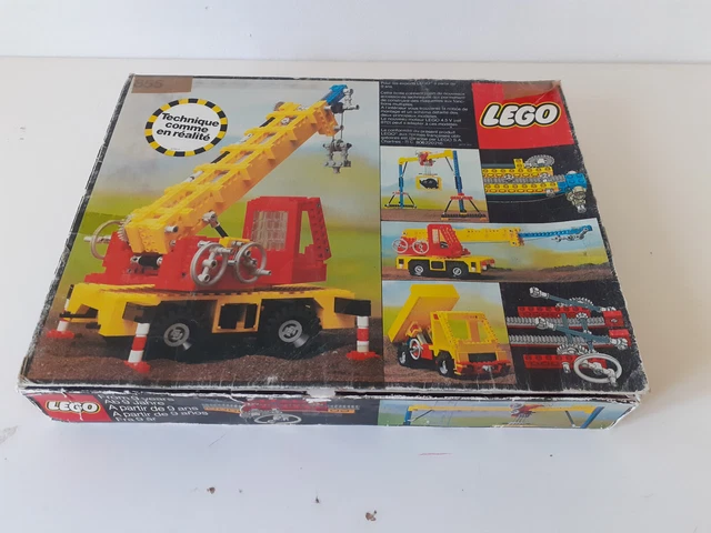 LEGO 855 MOBILE crane grue technic expert 1970 vintage ancien jouet ...