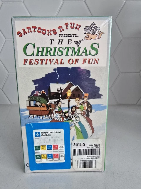 THE CHRISTMAS FESTIVAL OF FUN Cartoons R Fun VHS ** 1991 Volume 4 ...
