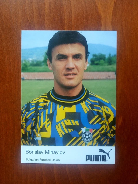 BORISLAV MIHAILOV- BULGARIA FA offiziell Puma foto karte EM 1996 - 15 x ...