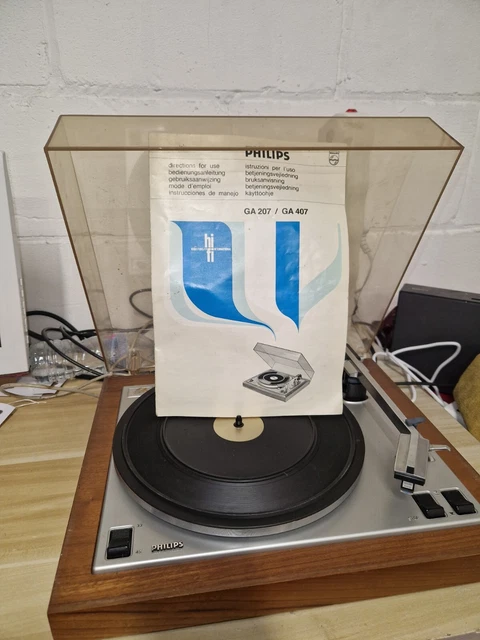 VERY RARE VINTAGE Philips GA-407 1973 Turntable Made in Holland With ...