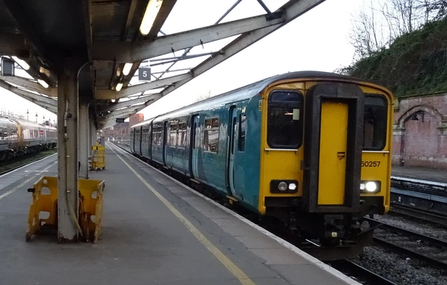 RAILWAY PHOTO CLASS 150 DMU 12x8 (A4) Shrewsbury Railway Station c2019 ...