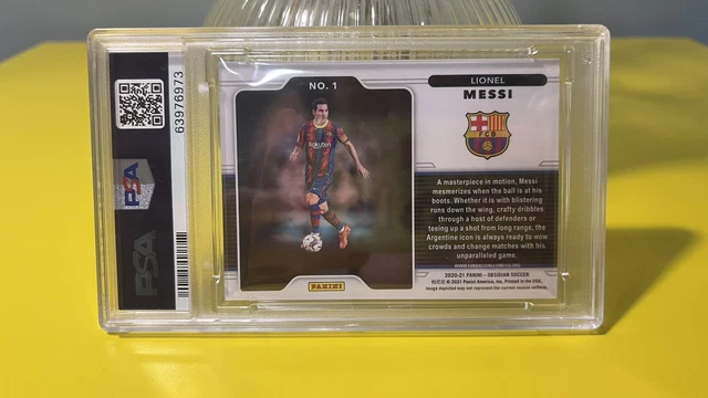 LIONEL MESSI FC Barcelona 2020 Obsidian Black Color Blast Card #1 SSP ...