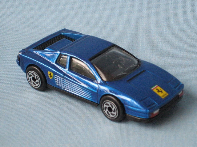 MATCHBOX COLLECTORS CHOICE Ferrari Testarossa Blue Toy Model Car USA ...