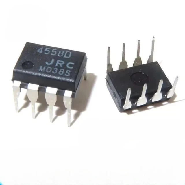 4558D DUAL OP-AMP IC JRC4558 Audio Operational Amplifier DIP-8 NJM4558 ...