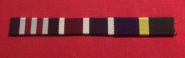 BRITISH WW2 RIBBONS Military Medal MM, RAF MSM, Territorial & Army Vol ...