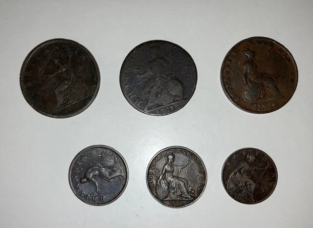 6 OLD BRITISH Coins 1771 To 1900 £8.00 - PicClick UK