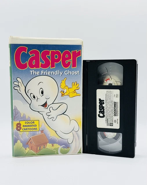 CASPER THE FRIENDLY Ghost Clamshell Case for VHS (8 Color Animated ...