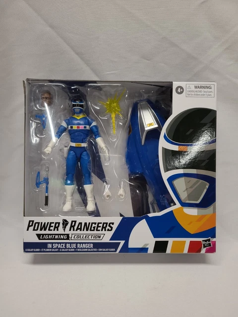 POWER RANGERS LIGHTNING Collection In Space Blue Ranger & Galaxy Glider ...