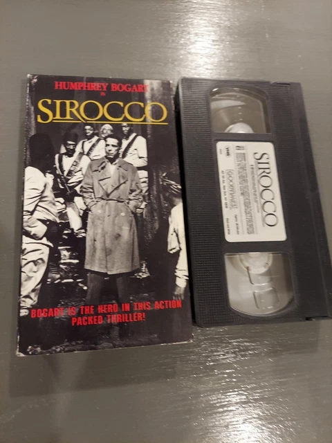 SIROCCO VHS HUMPHREY Bogart Black And White 1951 Video Tape Movie £7.51 ...