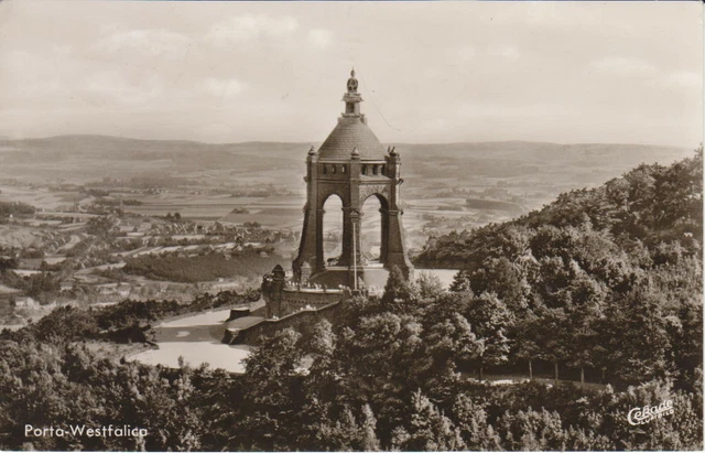 CARTOLINA (A864) PORTA Westfalica monumento all'imperatore Guglielmo del 1960 EUR 1,00 - PicClick IT