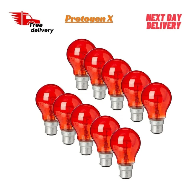 STATUS INCANDESCENT GLS Fireglow Light Bulb, 60 watt Large Bayonet Cap ...