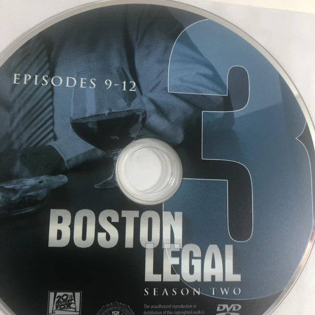 BOSTON LEGAL /Season 2 /DISC 3 ONLY / 2004-2008 / TV Series DVD $3.95 ...