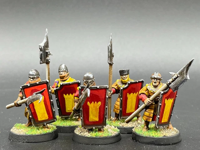 28MM MINIATURES PAINTED Warhammer Fantasy 5 Men-at-arms! £72.74 ...