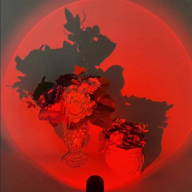 4X LED USB Sunset Lamp Night Light Projector Birthday Party ...